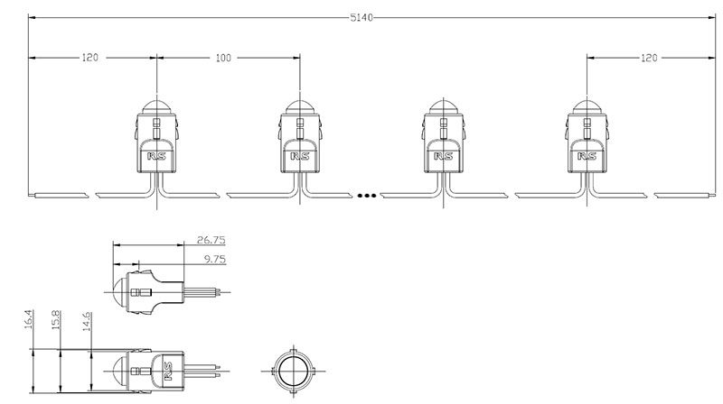 Pinpoint Large Red | Oshino Lamps